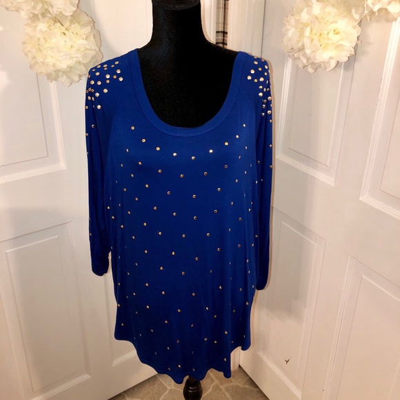 Grace Elements | Tops | Grace Elements Womens Royal Blue Tunic | Poshmark